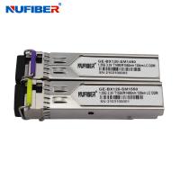 China Long Distance 120km SFP Optical Fiber Module Bidi LC 1.25g Sfp 1490 / 1550nm for sale