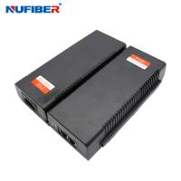 China 56V 500mA 10 / 100 / 1000Mbps Gigabit POE Injector For IP Camera / Phone for sale