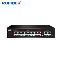 China OEM 4 8 16 24 Port Gigabit CCTV Network Ethernet POE Switch 48V 10 / 100 / 1000M for sale