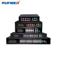 China OEM 4 8 16 24 Port Gigabit CCTV Network Ethernet POE Switch 48V 10 / 100 / 1000M for sale