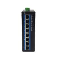 China 8x10 / 100M UTP Ethernet Port Industrial Ethernet Switch 24V Power Adapter for sale