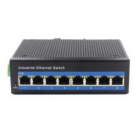 China 8x10 / 100M UTP Ethernet Port Industrial Ethernet Switch 24V Power Adapter for sale