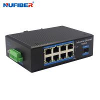 China Industrial Grade SFP Switch Gigabit Ethernet Converter 8 Port Industrial 24V for sale