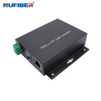 China 10/100M POE Ethernet Over Coaxial Extender , POE RJ45 To Coax Converter for sale