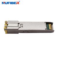 China 10 / 100 / 1000BASE-T Copper SFP Transceiver RJ45 100m Module for sale