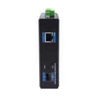 China SFP to RJ45 Unmanaged Industrial Switch 48V POE Media Converter for sale