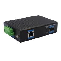 China SFP to RJ45 Unmanaged Industrial Switch 48V POE Media Converter for sale