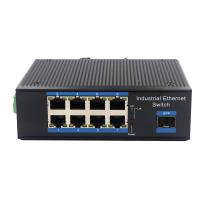 China IP40 UTP Port Industrial SFP Switch Din Rail Mount 24V Gigabit for sale