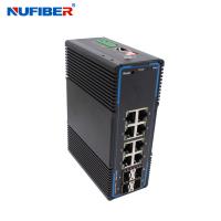 China Industrial Ethernet 4*1000M Managed SFP Switch 24V Power Supply for sale