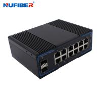 China Layer 2 Industrial Managed SFP Switch 2x1000M SFP Port To 12x10/100/1000M UTP Port for sale