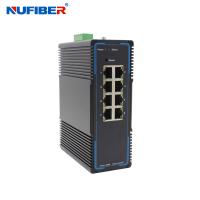 China 8 UTP POE Port Managed Network Switch Gigabit Industrial Din Rail 48V for sale