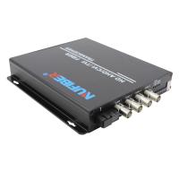 China 1080P Fiber Video Converter 4 channel Single Fiber SM 1310 / 1550nm FC For CCTV for sale