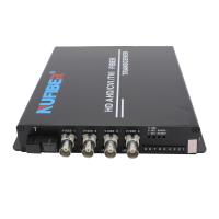 China 1080P Fiber Video Converter 4 channel Single Fiber SM 1310 / 1550nm FC For CCTV for sale
