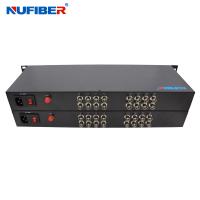 China CCTV 16CH HD 1080P Optical Video Converter Single Fiber Single Mode 1310 / 1550nm FC for sale