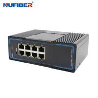 China Din Rail Mount Managed Industrial Ethernet Switch Gigabit 8 RJ45 1000Base-T Ports for sale