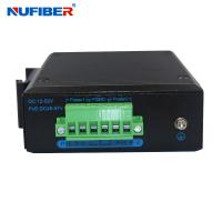China Gigabit SFP to RJ45 UTP Fiber Media Converter Din Rail 24V Power Supply for sale