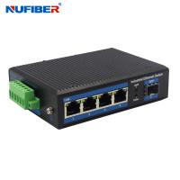 China Industrial SFP Ethernet Switch 1000M SFP to 4x10/100/1000Base-T RJ45 for sale