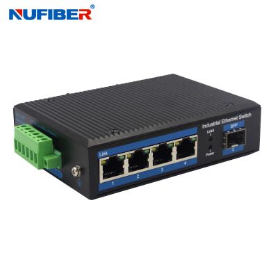 China Industrial SFP Ethernet Switch 1000M SFP to 4x10/100/1000Base-T RJ45 for sale