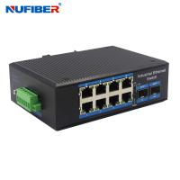 China IP40 10Port Gigabit SFP Ethernet Switch 2 1000M to 8 10/100/1000M Industrial Unmanaged for sale