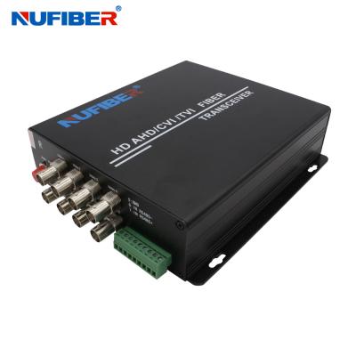 China HD 1080P AHD CVI TVI Fiber Optical Video Converter 8CH for Dahua Camera for sale