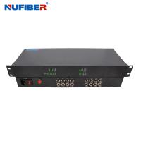 China HD 1080P CVI TVI AHD 2MP 16CH Fiber Video Converter 1310 / 1550nm 20km FC for sale
