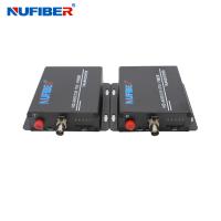 China 1080P BNC to Fiber Media Converter AHD TVI CVI 1CH RS485 Data Simplex 1310nm 1550nm for sale