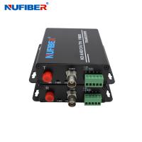 China 1080P BNC to Fiber Media Converter AHD TVI CVI 1CH RS485 Data Simplex 1310nm 1550nm for sale
