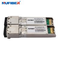 China 80km Single Mode 10G SFP+ Module , 1490 / 1550nm 10G SFP Fiber Module for sale