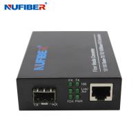 China 10/100M SFP to RJ45 Media Converter SFP to UTP Port 100M Optical Extender DC5V for sale