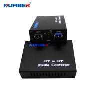 China Fiber Media Converter Single Mode to Multimode 1310nm to 850nm SFP to SFP Media Converter for sale