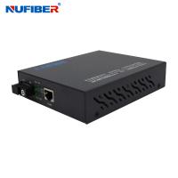 China 10/100/1000M Fiber Optical Media Converter Simplex SM 1310nm/1550nm AC220V Power Cable Internal Power Supply for sale