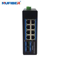 China Unmanaged Gigabit Industrial Ethernet Switch 2 SFP 8 RJ45 Port 10/100/1000M 10 Ports SFP Switch for sale
