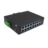 China Unmanaged Industrial Ethernet POE Switch 16*10/100Mbps RJ45 Port Din Rail Mount DC48V for sale