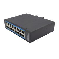 China Unmanaged Industrial Ethernet POE Switch 16*10/100Mbps RJ45 Port Din Rail Mount DC48V for sale
