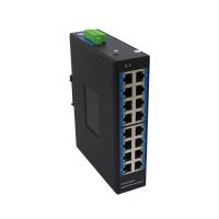 China Unmanaged Industrial Ethernet POE Switch 16*10/100Mbps RJ45 Port Din Rail Mount DC48V for sale