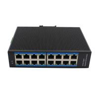 China Unmanaged Industrial Ethernet POE Switch 16*10/100Mbps RJ45 Port Din Rail Mount DC48V for sale