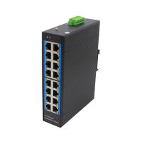 China Unmanaged Industrial Ethernet POE Switch 16*10/100Mbps RJ45 Port Din Rail Mount DC48V for sale