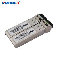 China Cisco compatible with 10G WDM SFP+ Transceiver SM 1270nm/1330nm 20km LC DDM for sale