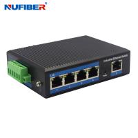 China Unmanaged Din Rail Mount 5*10/100/1000Mbps RJ45 Ports Industrial 5 UTP Port Converter for sale