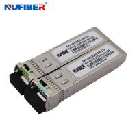 China OEM Optical Module 10G WDM SFP+ Transceiver 1270nm/1330nm 20km LC DDM compatible with Cisco for sale