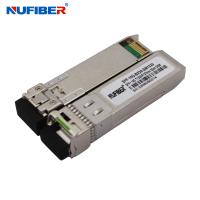China 10Gbps SFP+ Transceiver WDM Simplex SM 1330/1270nm Wavelength 20km LC compatible with TP-link for sale