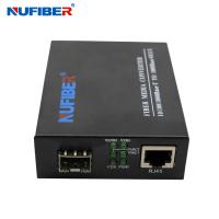 China 10/100/1000M Lan to SFP Slot Optical Media Converter 1.25G SFP to UTP Media Converter for sale