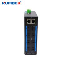 China OEM Unmanaged Industrial SFP Ethernet Switch 8*1000Mbps SFP to 2*10/100/1000M RJ45 Slot Din Rail Mount Switch for sale