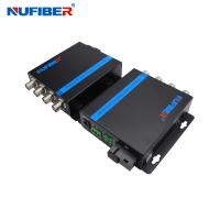 China Fiber Video Converter 4CH BNC to Fiber Transmitter Receiver FO to Coaxial Extender for sale