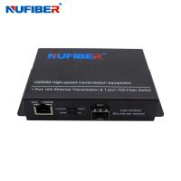 China 10G SFP+ to RJ45 Fiber Optical Media Converter DC12V 10G Fiber Media Converter for sale
