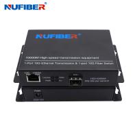 China 10G SFP+ to RJ45 Fiber Optical Media Converter DC12V 10G Fiber Media Converter for sale