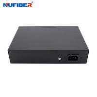 China 10/100/1000M PoE Ethernet Fiber Switch 4*10/100/1000Mbps to Fiber POE Switch DC52V for sale