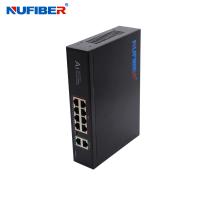 China Gigabit PoE Ethernet Switch 8*10/100/1000M PoE RJ45 port to 2*1000M Uplink Port DC52V Internal Power Supply for sale