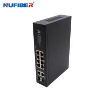 China Gigabit PoE SFP Ethernet Switch 8*10/100/1000Mbps 2*1000M Uplink Port 2*1.25G SFP Slot Fiber Ethernet Switch for sale