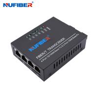 China 10/100Mbps Fiber Ethernet Switch 2*SC to 4*UTP Ports Optical 10/100Base Fiber Converter for sale